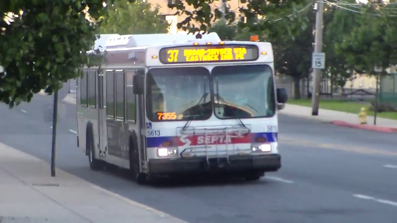SEPTA BUS: NEW FLYER D40LF 5613 ON ROUTE: 37 - YouTube