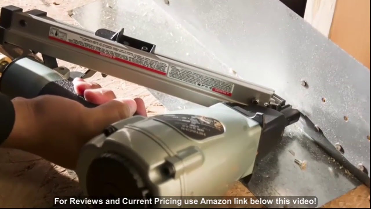 Hitachi NR38AK Positive Placement Metal Connector Nailer, 1-1/2" Nails ...