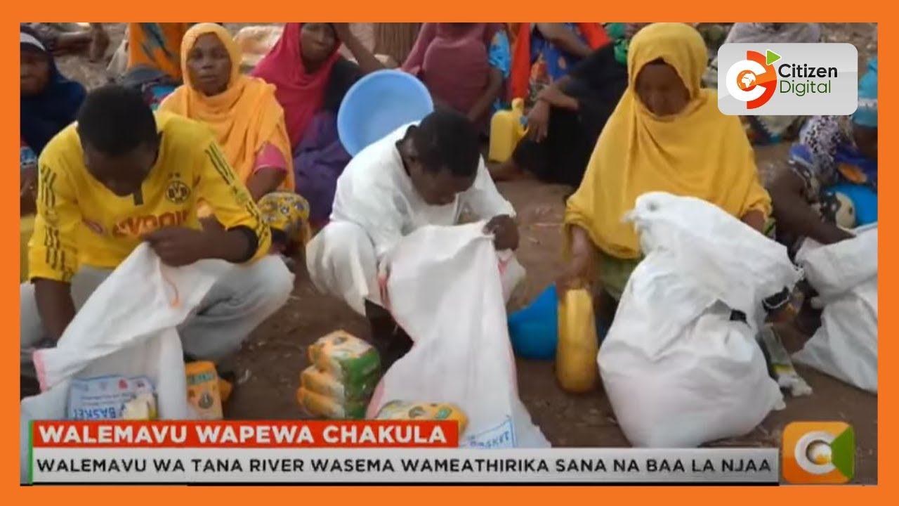 Walemavu zaidi ya 1,000 wapewa chakula cha msaada Tana River - YouTube
