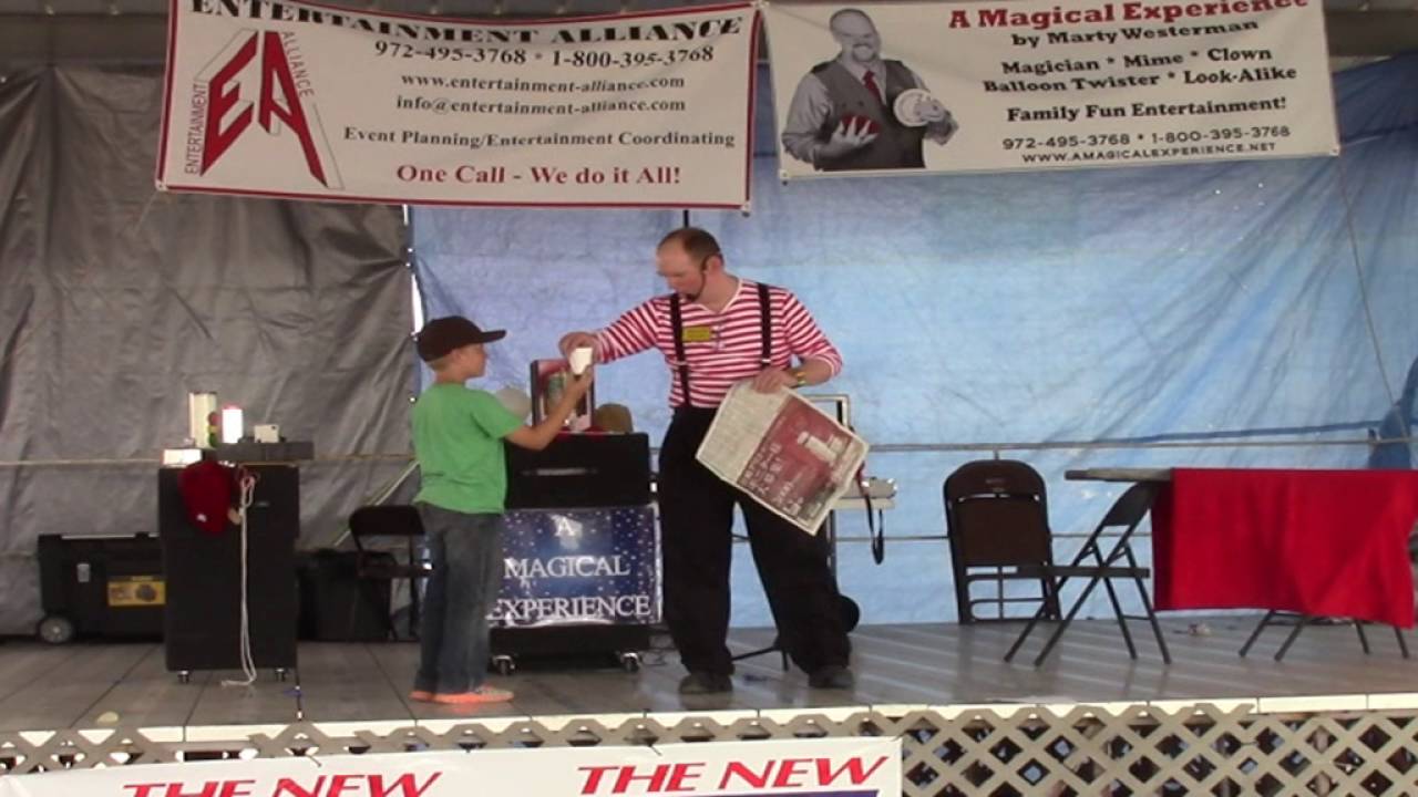 Stage Magic Illusionist Magician Marty Westerman - YouTube