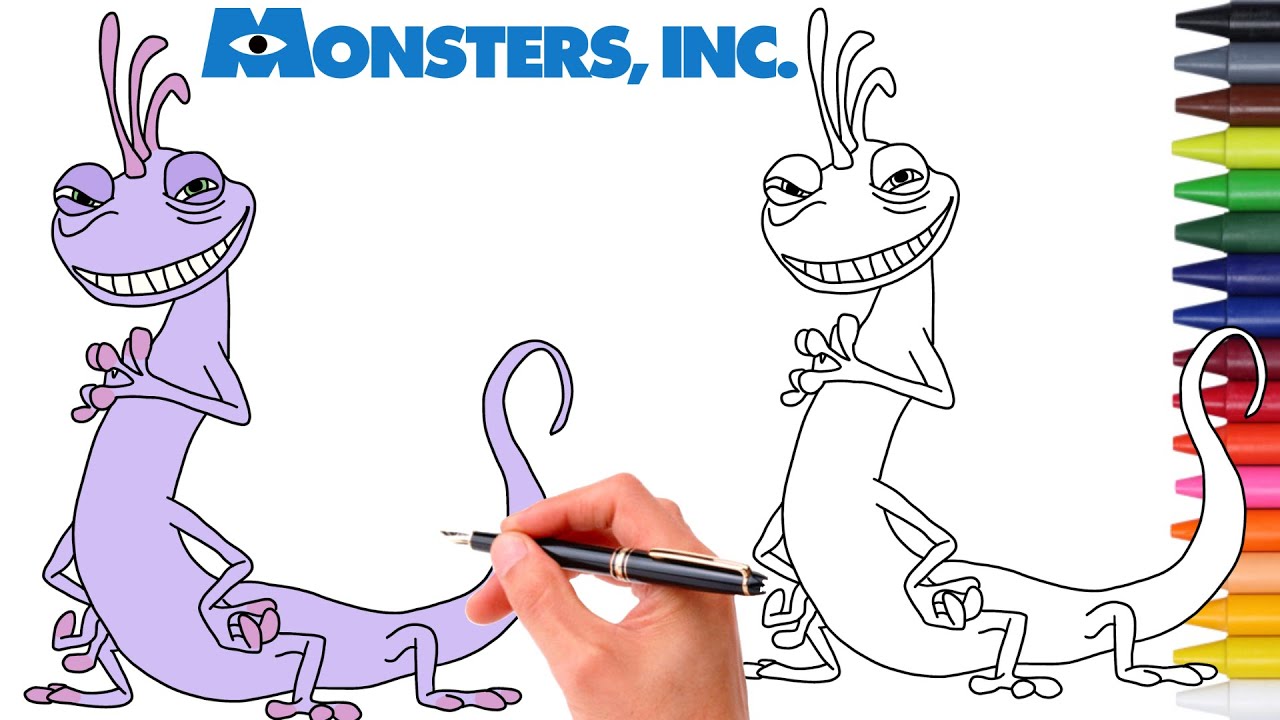 Como Desenhar o RANDALL BOGGS de MONSTROS S.A. | Desenho de Monstros S ...