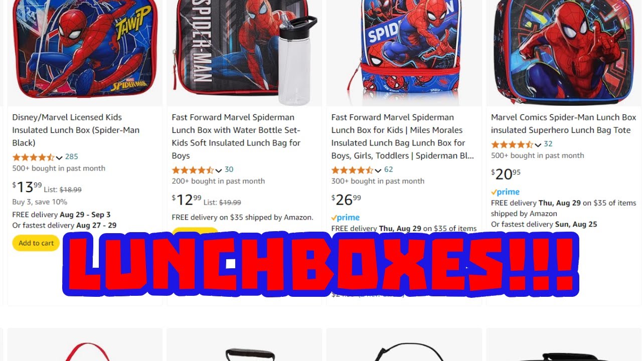 SHOPPING FOR LUNCHBOXES JOIN UP!!! - YouTube