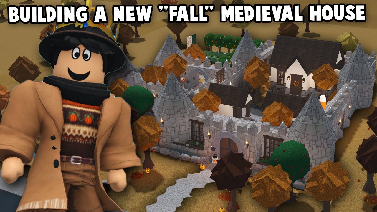BUILDING A NEW BLOXBURG FALL "MEDIEVAL" HOUSE IN HARD MODE... - YouTube