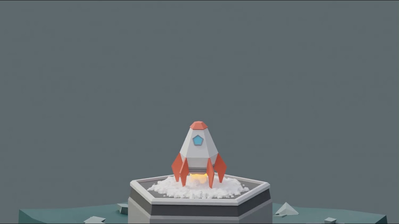 Low Poly Rocket Launch - YouTube