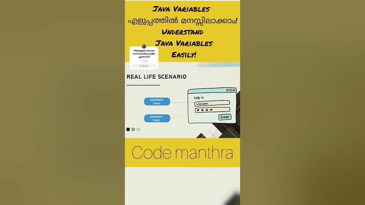 Variables in java - Malayalam #coding #javamalayalam #variablesinmalayalam #java #malayalamtech ...