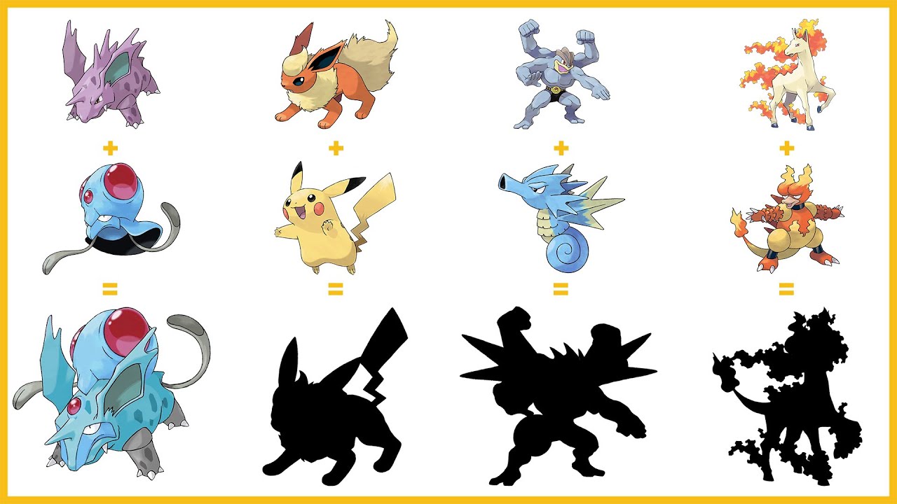 Pokemon Fusion Compilation #236 | magmar | rapidash | seadra | machamp ...