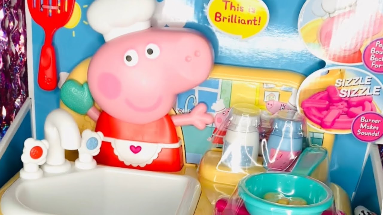 Peppa Pig Cooking Kitchen Satisfying Unboxing - YouTube