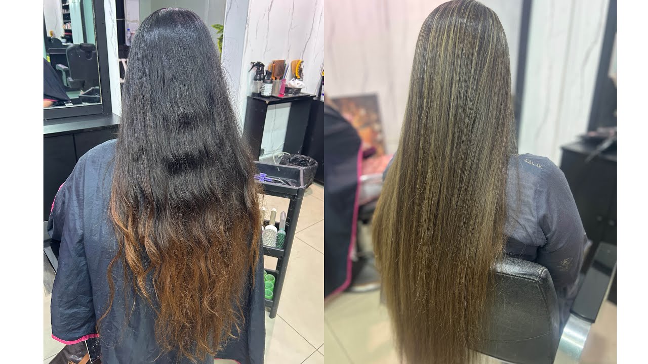 From Basic to Bombshell | Base Color & Highlights Transformation - YouTube