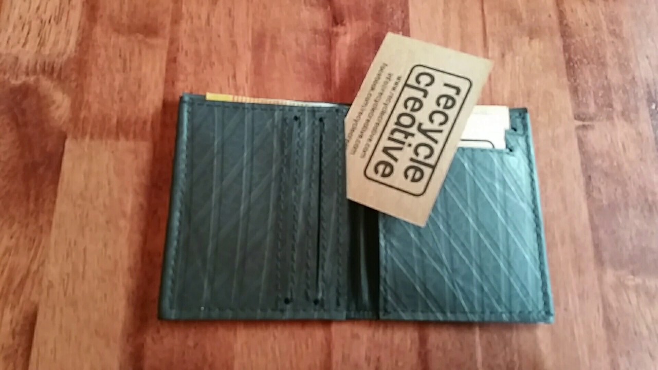Recycled Pocket Wallet by Recycle Creative - YouTube