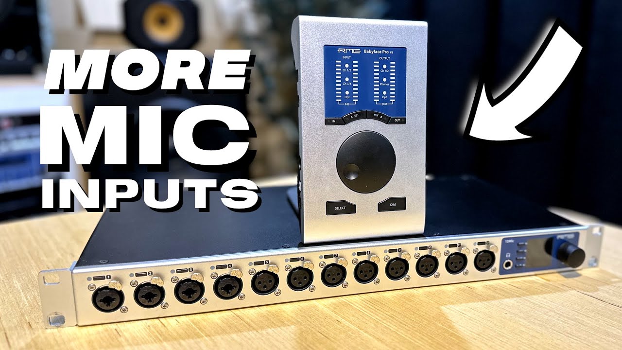 Adding Mic Inputs: RME BabyFace to the RME 12 Mic via ADAT - YouTube