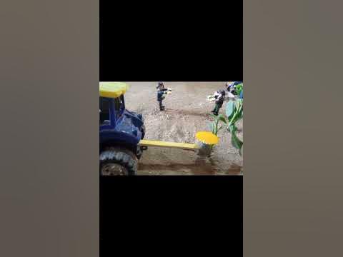 Diy tractor tree cutter machine mini science project mini hand top mini ...