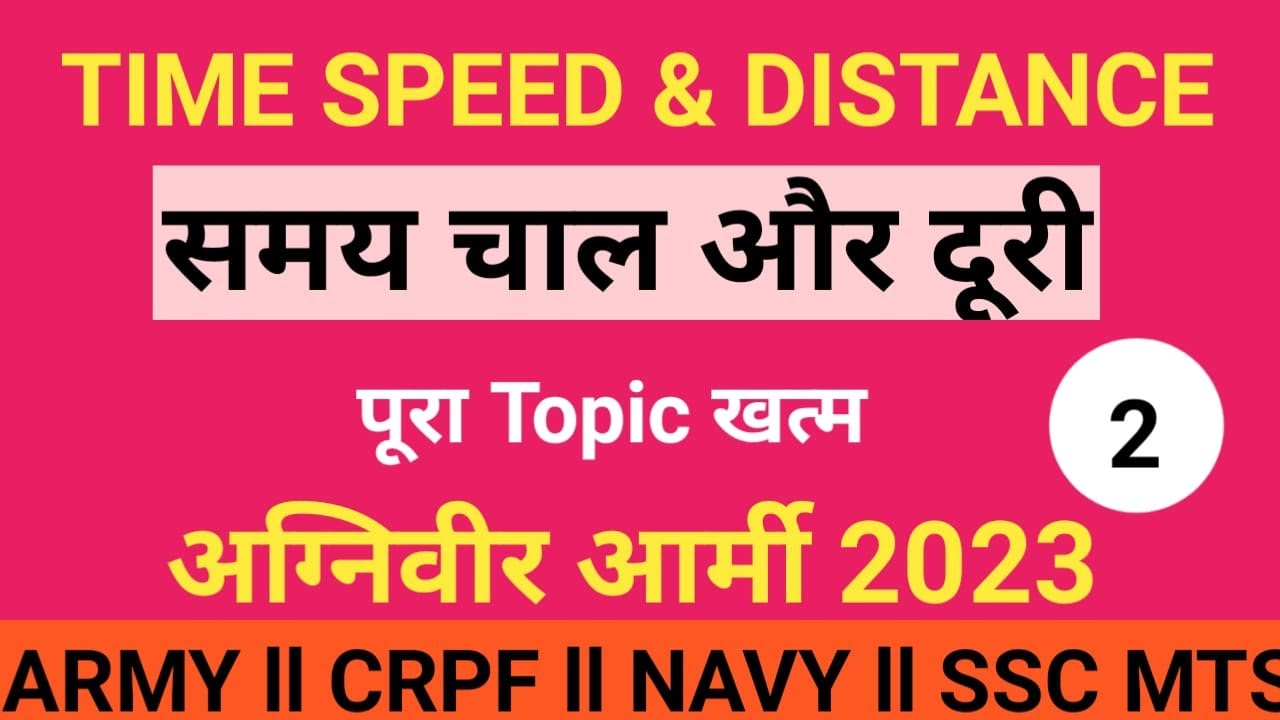 TIME SPEED & DISTANCE ll FULL SPEED DISTANCE TIME ll Class 2 ll math ...