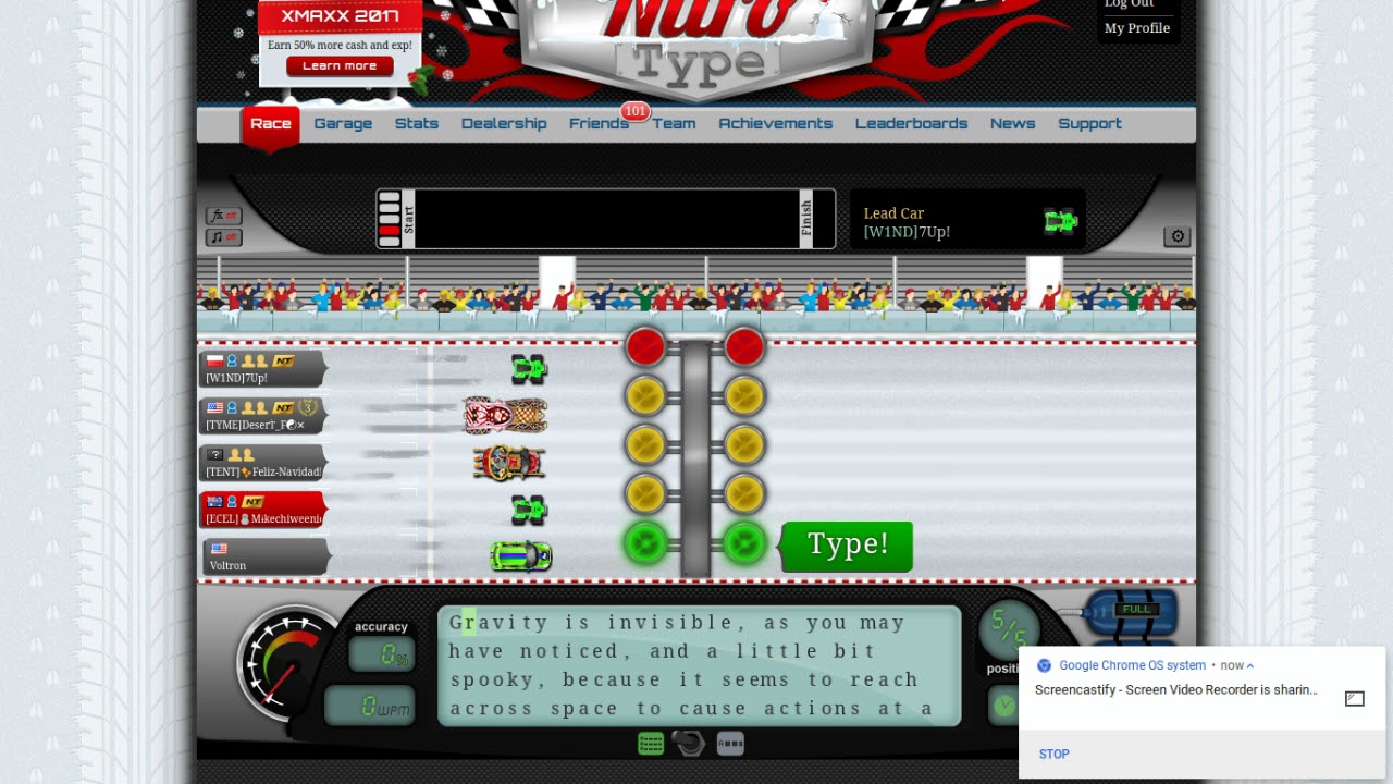 Nitro type friend races - YouTube