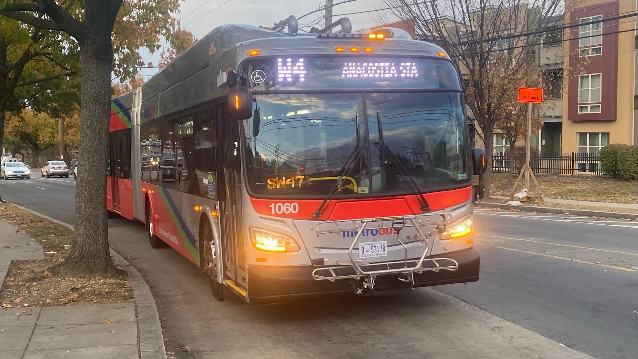 NEW EXCLUSIVE 😎😎😎🎉🎉🎉🎉-WMATA Metrobus New Flyer 2023 XE60 #1060 on route ...