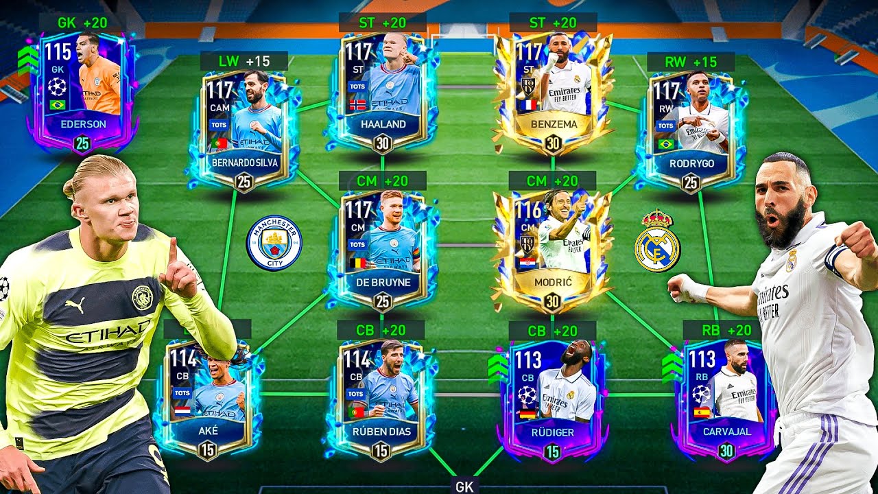 Manchester City X Real Madrid - Best Special Squad + Hige Upgrade ...