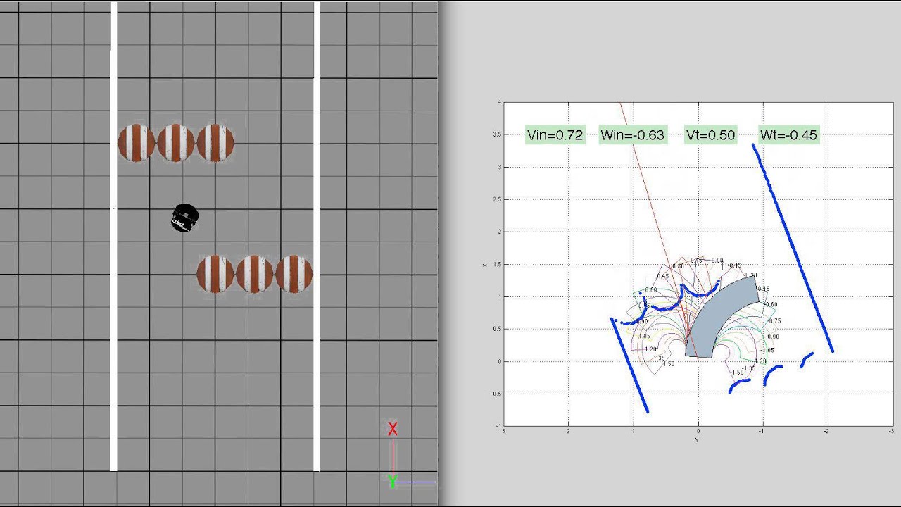 Trajectory-Based Path Planning Vmax 1.0 m/s - YouTube