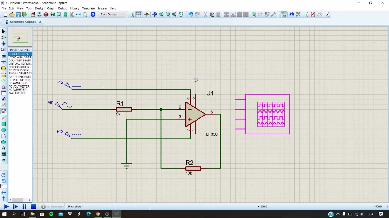 Rangkaian Komparator Inverting - YouTube