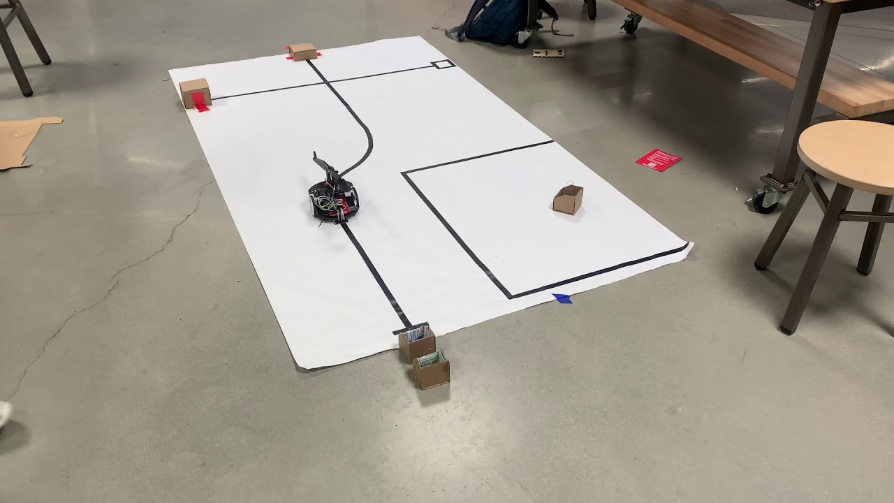 WPI RBE 1001 - Romi Delivery Challenge - YouTube