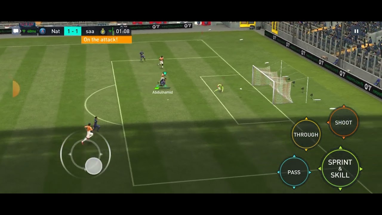 playing fifa mobile with lion on fire asad - YouTube