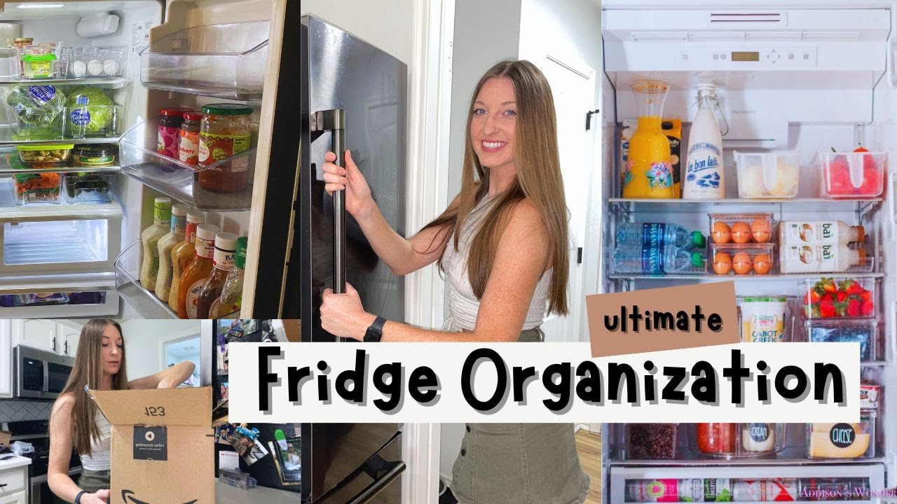 ULTIMATE FRIDGE ORGANIZATION *Pinterest inspired* - YouTube