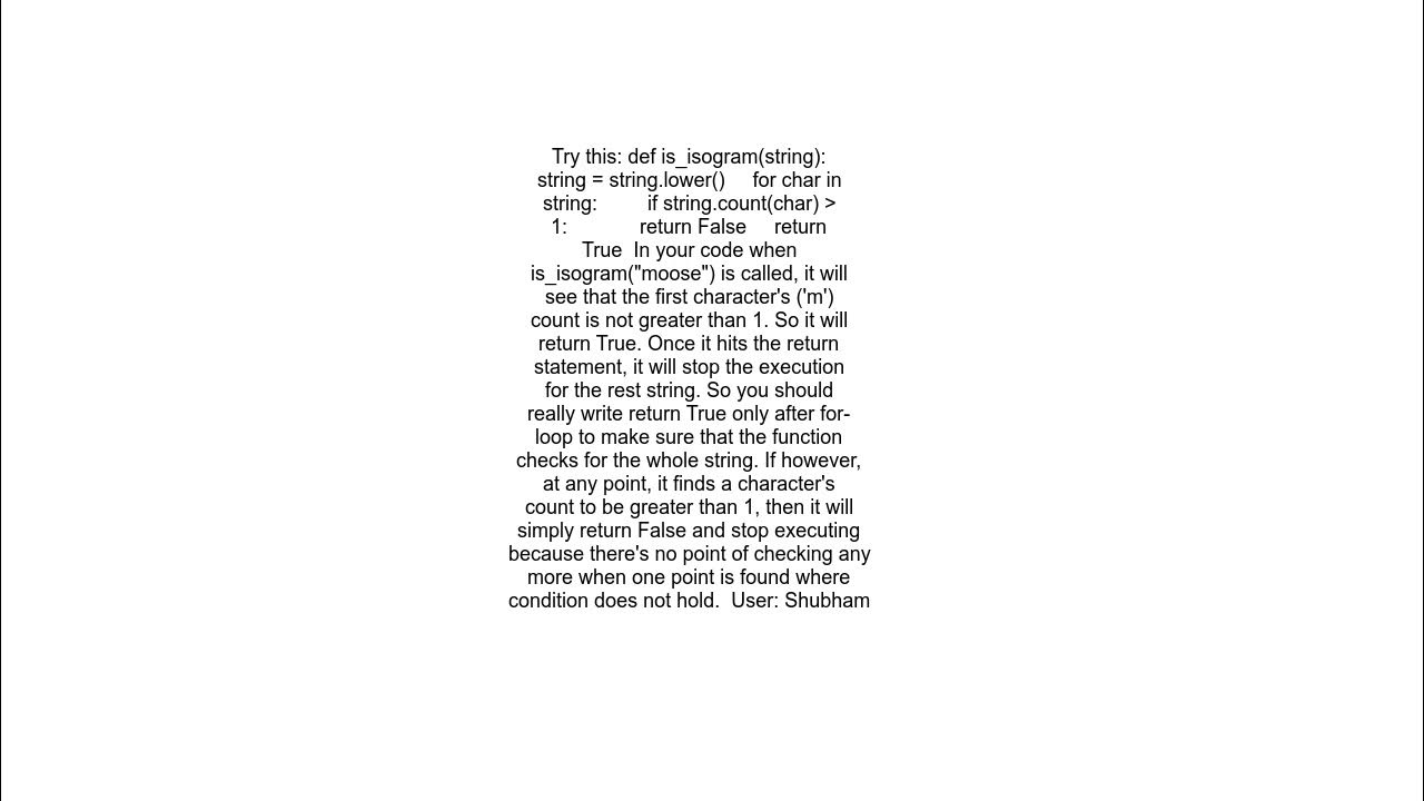 Check python function determine isogram from codewars - YouTube