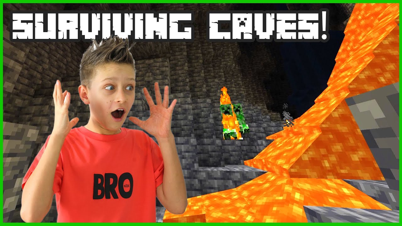 Playing Minecraft Survival on The Cave Update - YouTube