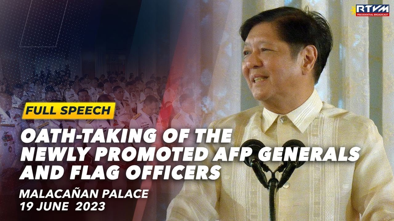Oath-taking of the Newly Promoted AFP Generals and Flag Officers ...