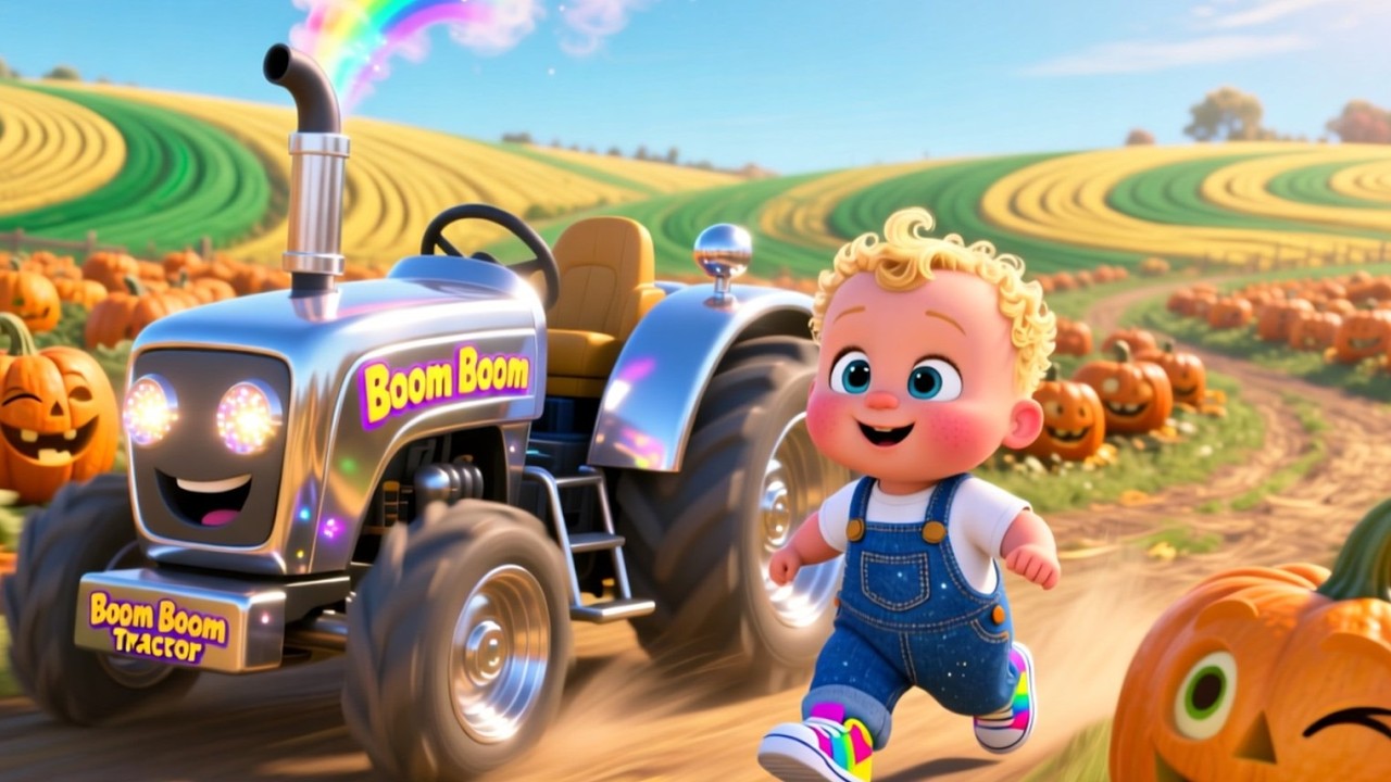 Boom Boom Farm Tractor 🚜 | Fun Farm Song for Kids | Sing Along Playful ...