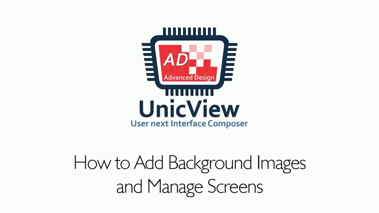 UnicView AD - How to Add Background Images and Manage Screens - YouTube