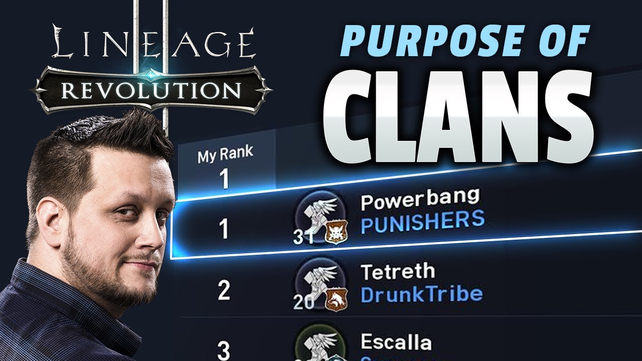 LINEAGE 2: Revolution - Purpose of Joining a Clan EARLY - YouTube
