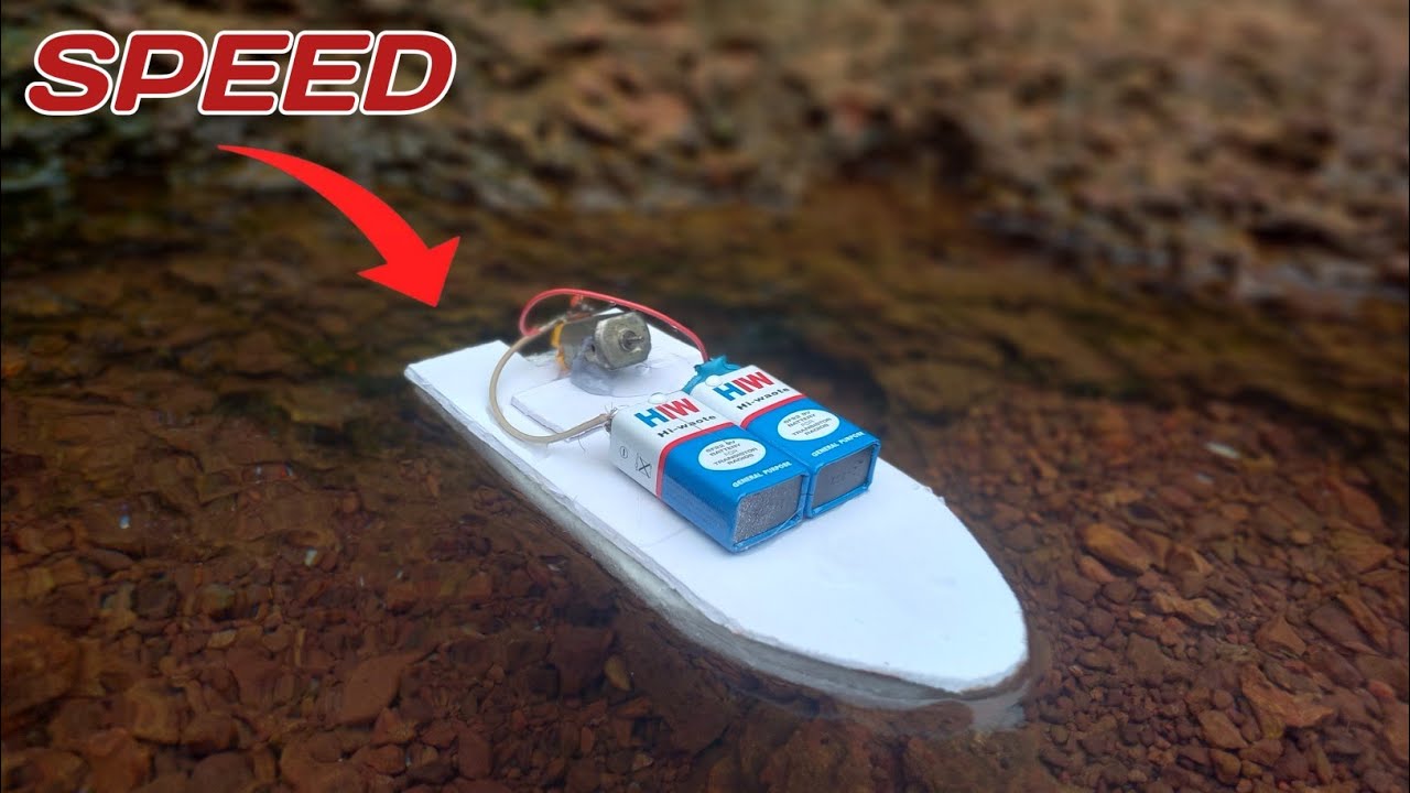 how to make a simple speed boat #diy #making #experiment - YouTube