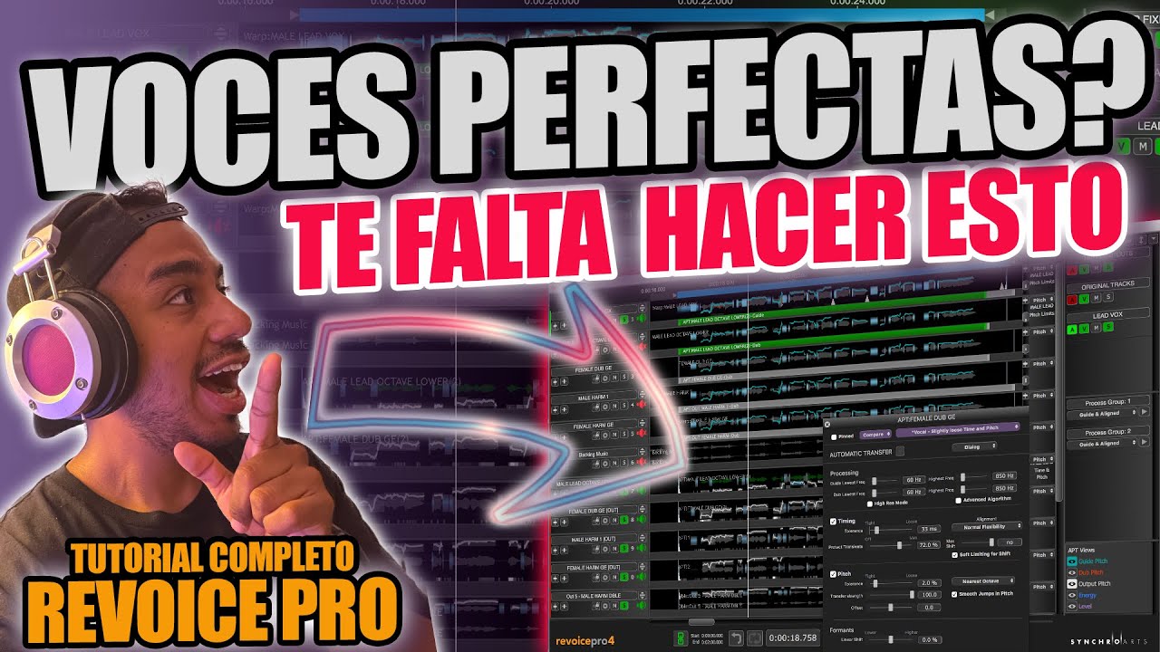 Cómo tener voces PERFECTAS? 🎙 Alineamiento y afinación de voces PRO Revoice Pro (TUTORIAL ...