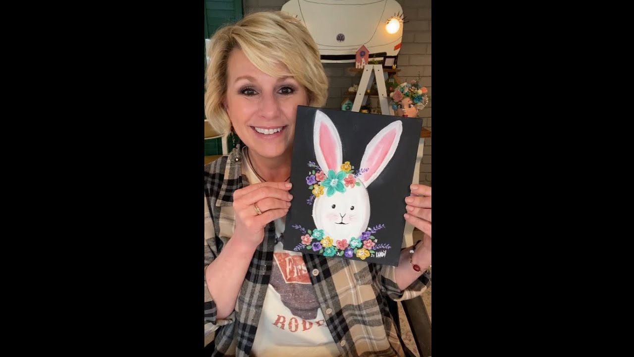 Spring Bunny Painting - YouTube