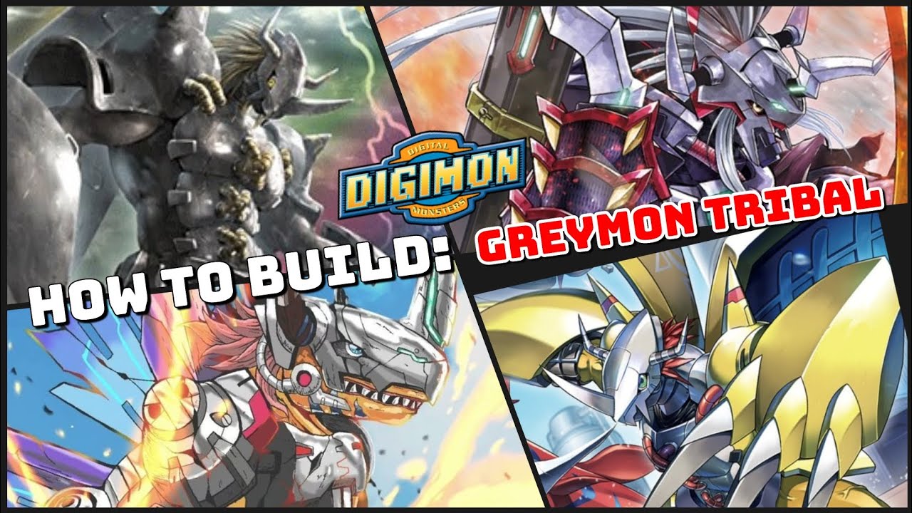 How To Build: GREYMON TRIBAL (Red & Black Bases Bt15/Bt16) | Digimon ...