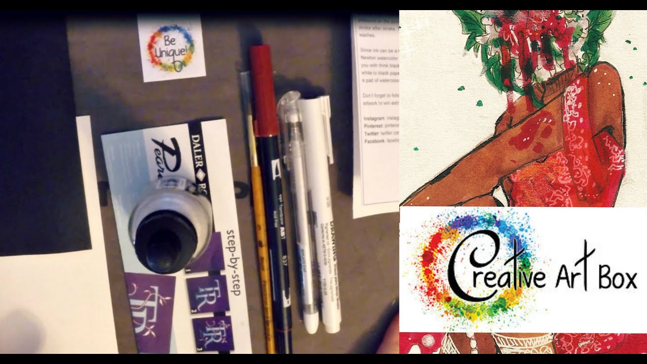 CREATIVE ART BOX UNBOXING - June BOX - YouTube