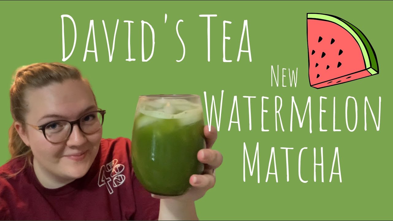 David's Tea NEW Watermelon Matcha Review: Matcha 2 ways! - YouTube