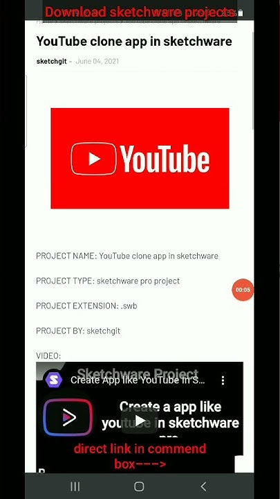 Create YouTube Clone App In Sketchware ||@sketchgit - YouTube