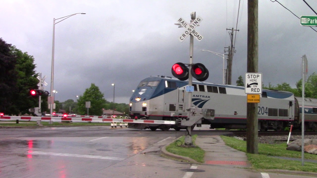 Amtrak 204 East in South Holland, IL 6/9/20 - YouTube