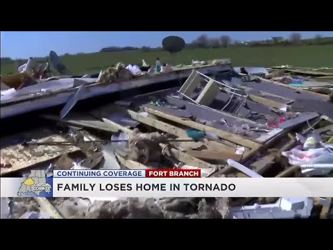 ‘I’m lucky to be alive’: Man thrown from home in Gibson Co. tornado, family home destroyed