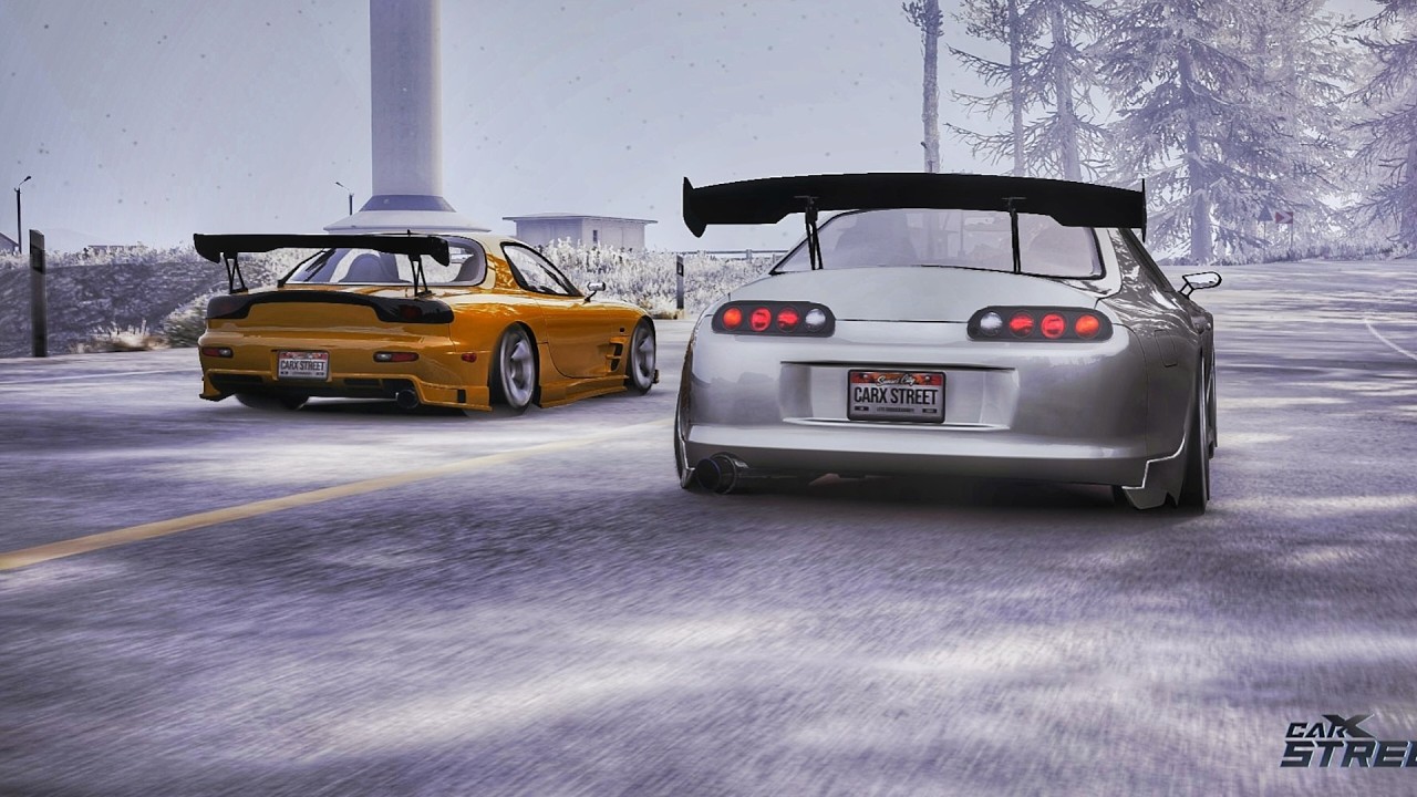 Toyota Supra mk4 vs Mazda rx7 Full Race Carx Street PC Gameplay - YouTube