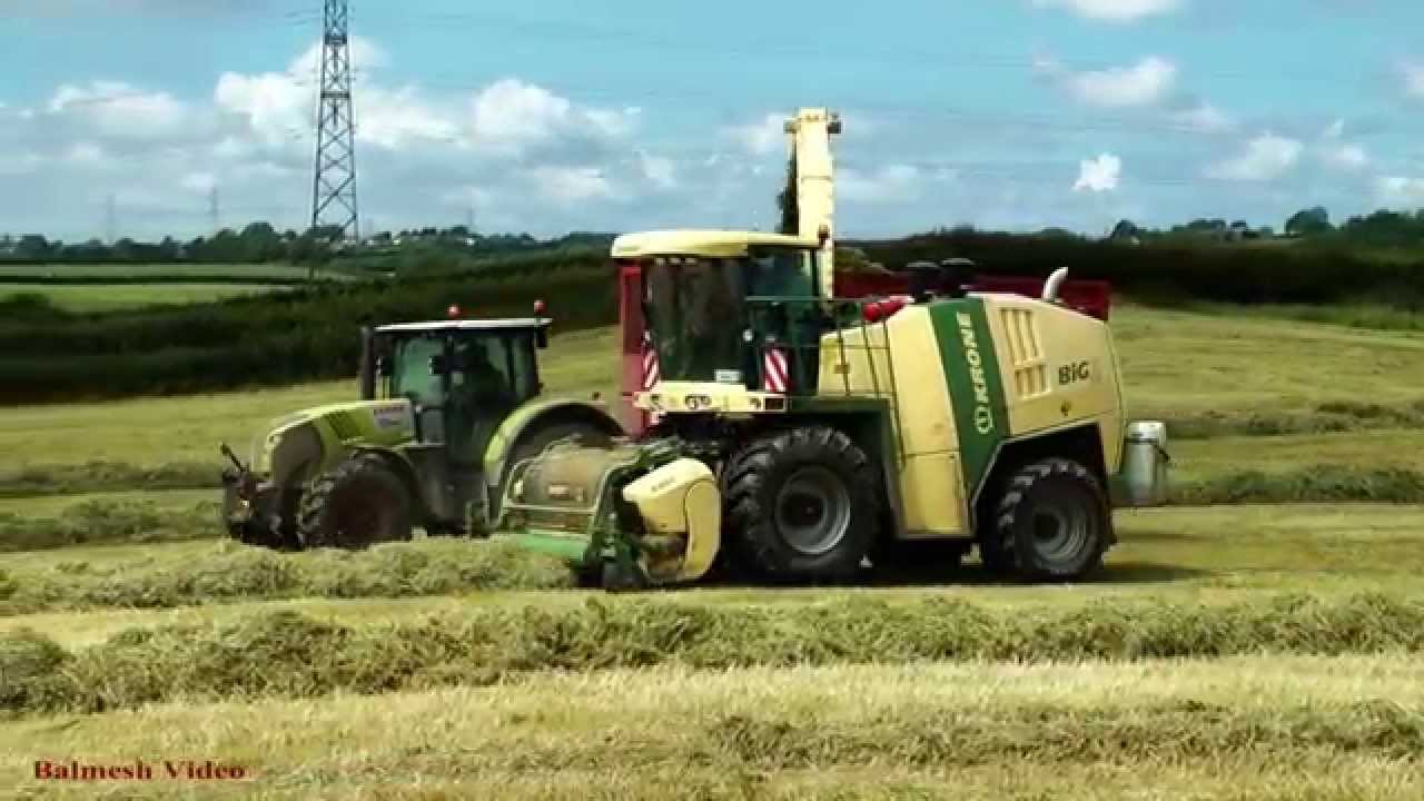 Silaging with Krone - Silage '15? - YouTube