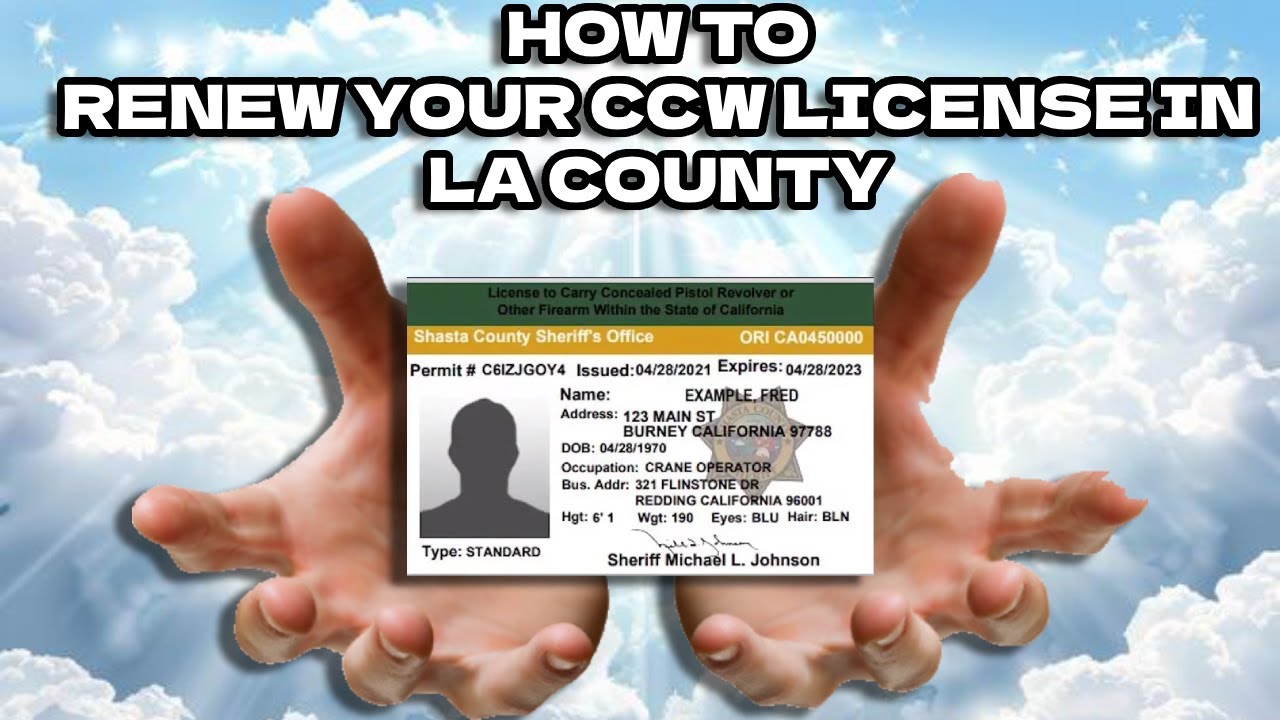 HOW TO RENEW YOUR LA COUNTY CCW - YouTube