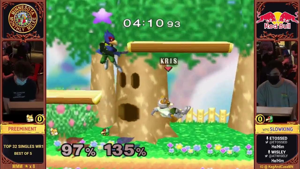 MMM #8 - Singles Top 32 WQ: SlowKing (Falco) vs Preeminent (Fox) - YouTube