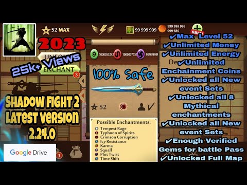 How to Unlock all Sets in SF2 || Shadow fight 2 all unlocked and unlimited mod. [v2.24.0]