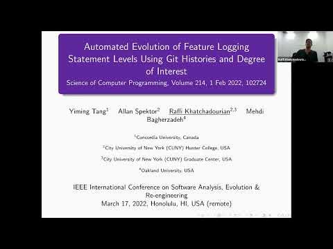 Automated Evolution of Feature Logging Statement Levels Using Git Histories and Degree of ...