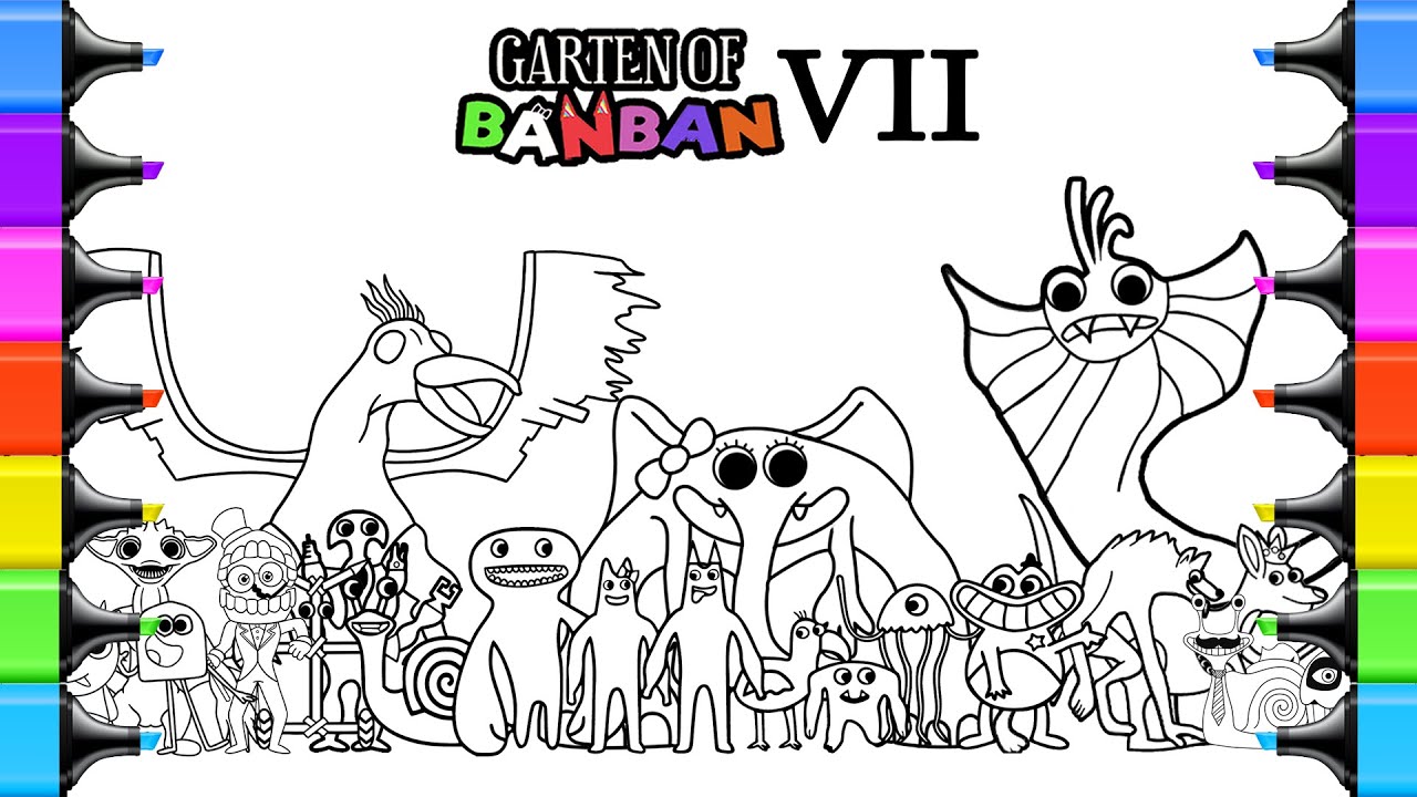 Garten of BanBan 7 New Coloring Pages / How to Color All New Monster ...