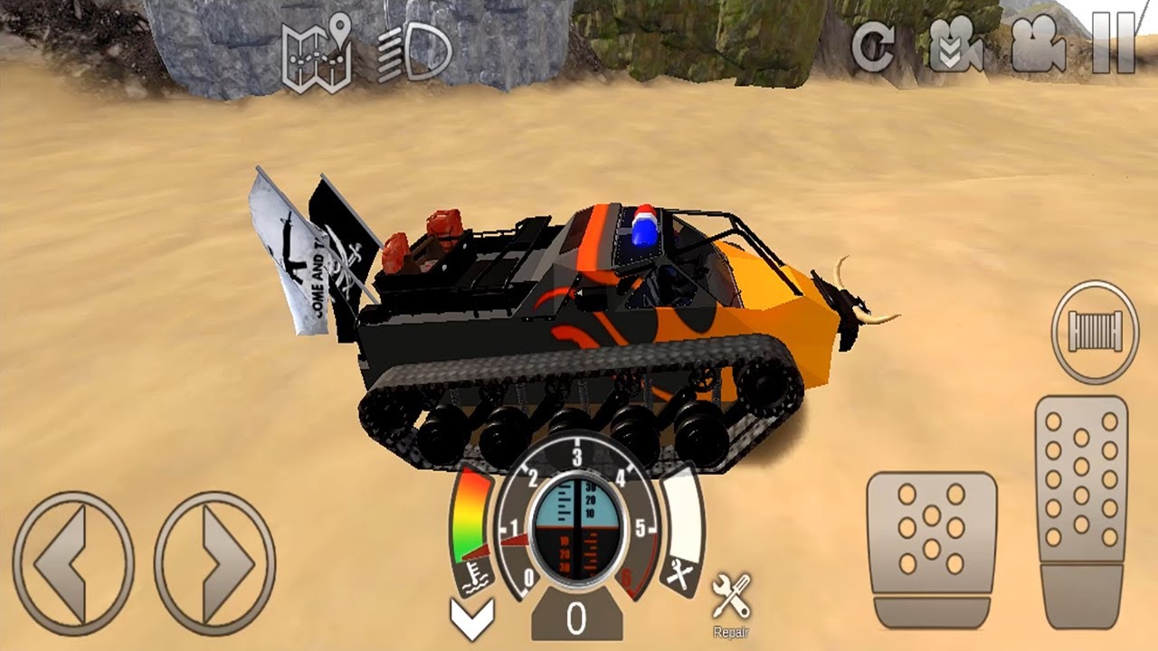4X4 Offroad Outlaws #1 - Tank Riding On Disabled Terrain. - Android ...