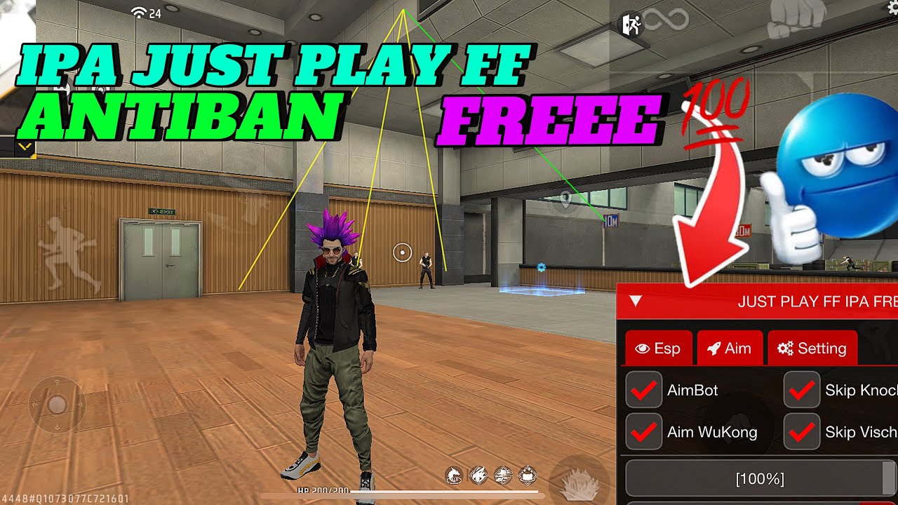 IPA FREE FIRE JUST PLAY FF ANTIBAN 💯FREEE NO BAN NO BLACK AIMBOT ...