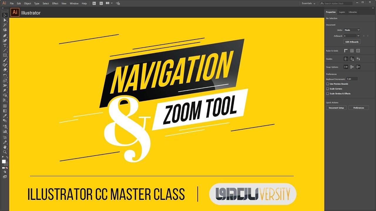 Adobe Illustrator Training - Class 2 | Learn the Navigator & Zoom Tool - YouTube