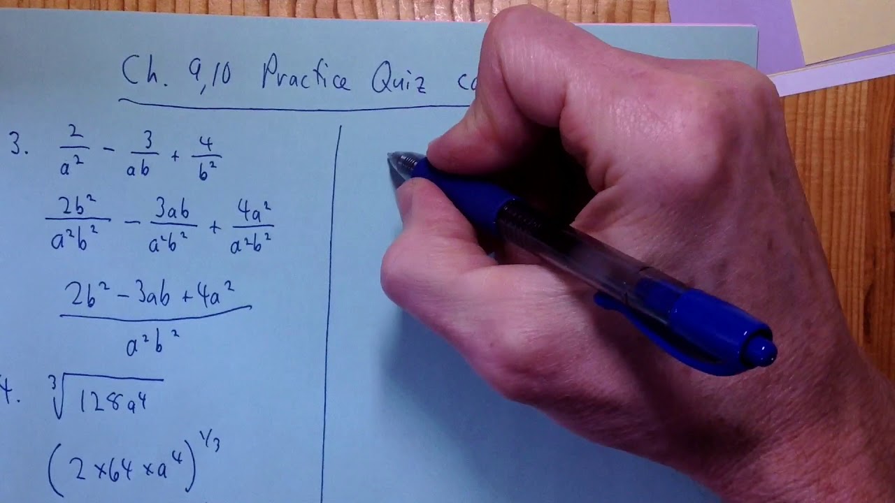 PreCalc Ch, 9,10 Practice Quiz #3-9 - YouTube